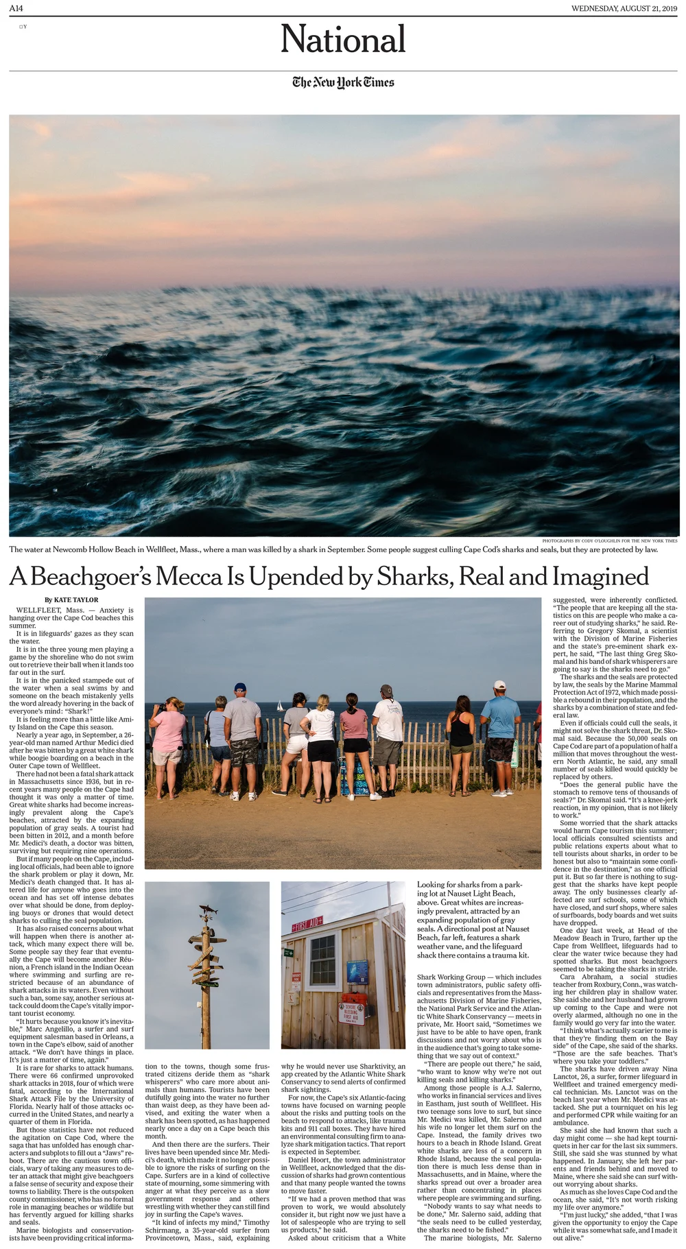 Tearsheets — Cody O'Loughlin