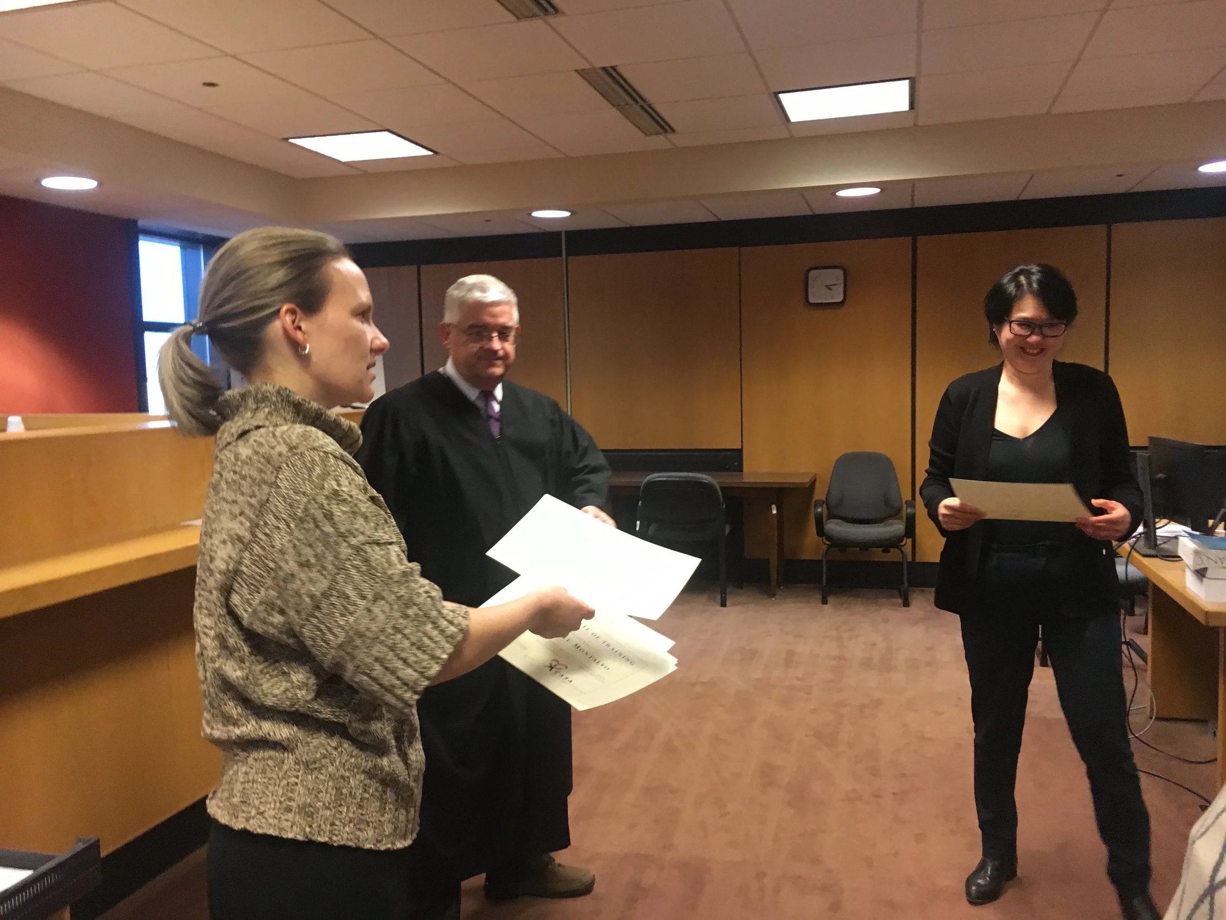 Judge swears in 19 new Court Appointed Special Advocate volunteers ...
