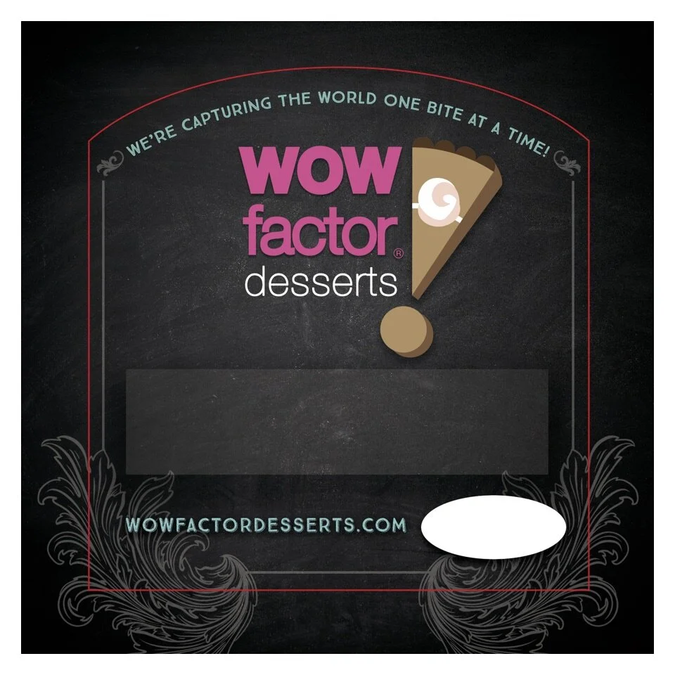 Cake Display Cards — WOW! Factor Desserts