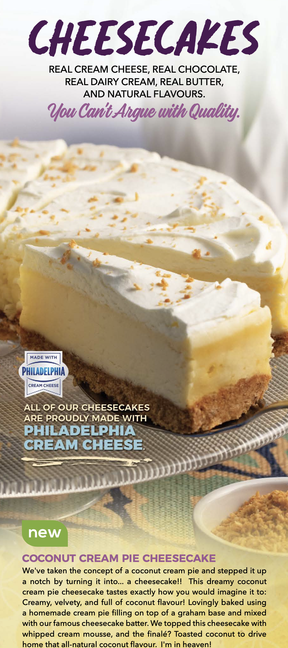 New! Retail — WOW! Factor Desserts