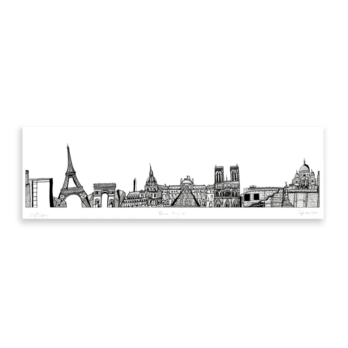 Paris Skyline Screen Print — Cecily Vessey