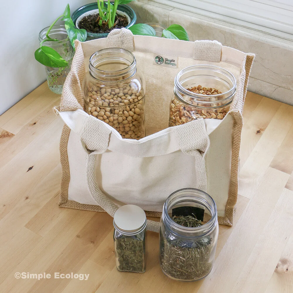 Organic Canvas & Jute Tote, Jar, & Grocery Shopping Bags — Simple Ecology