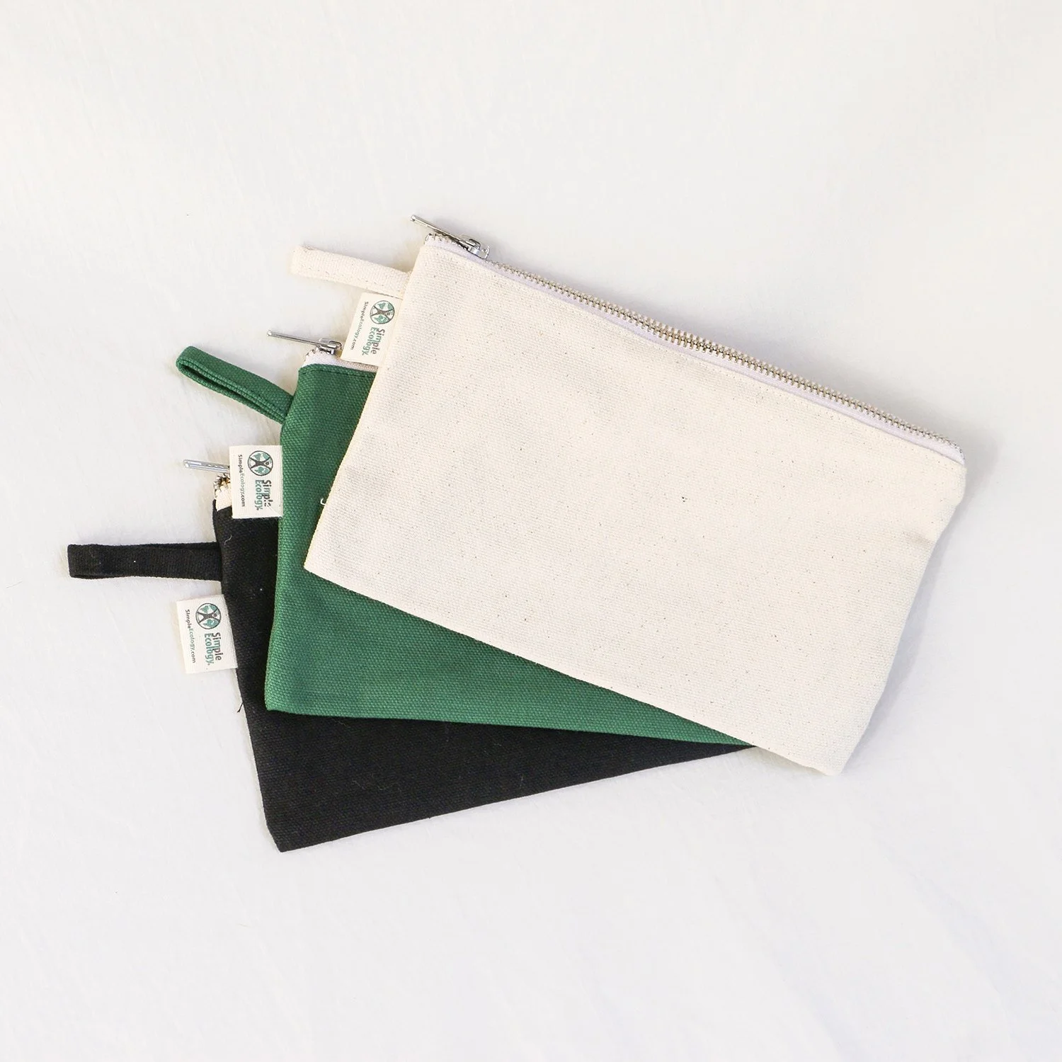 Organic Cotton Toiletry Bag for Travel, Makeup, and Cosmetics — Simple ...