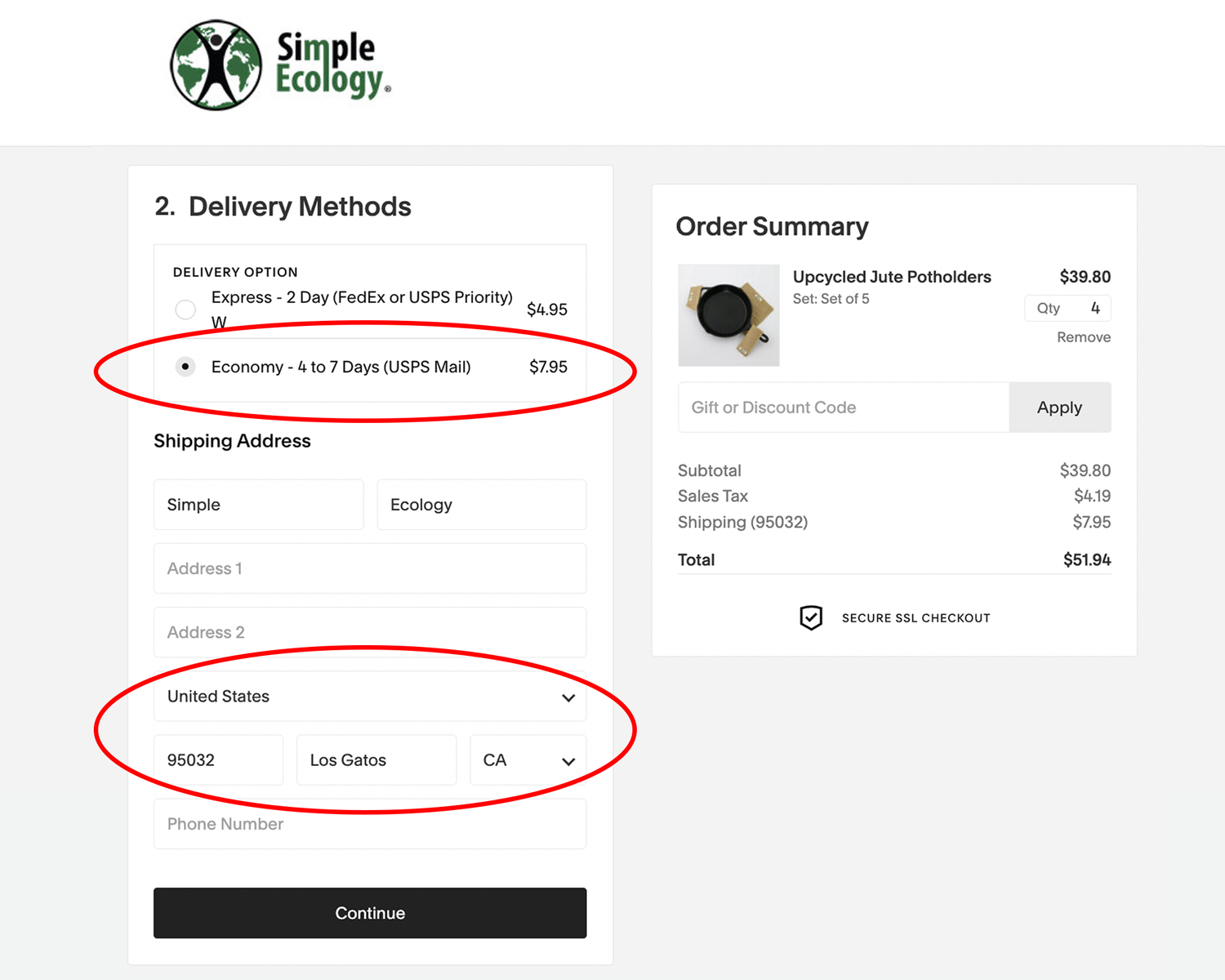 Free Shipping Special Offer — Simple Ecology