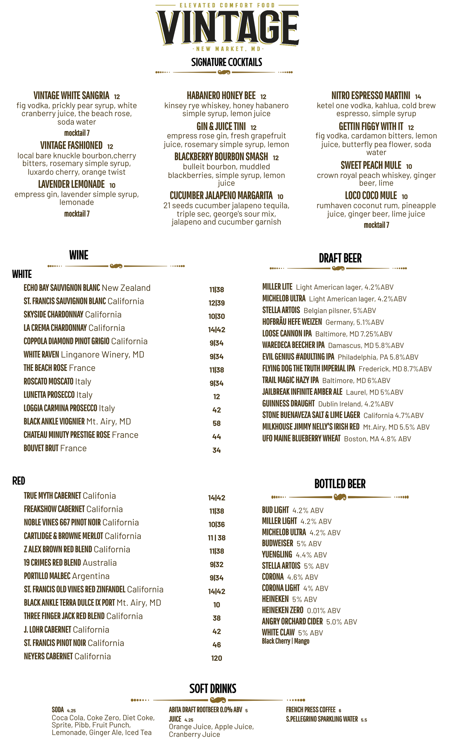 Bar Drinks — vintage