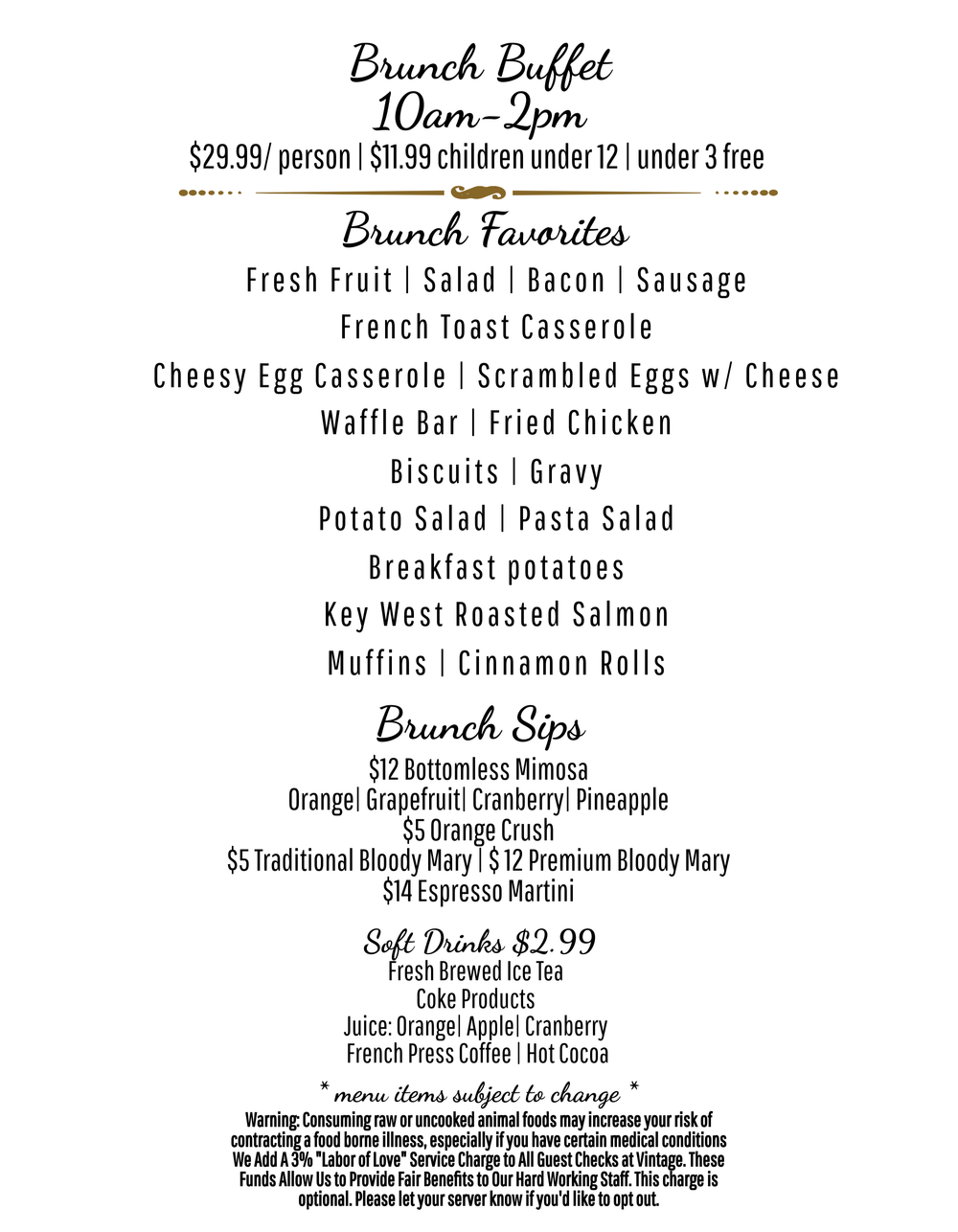 Sunday Brunch — vintage