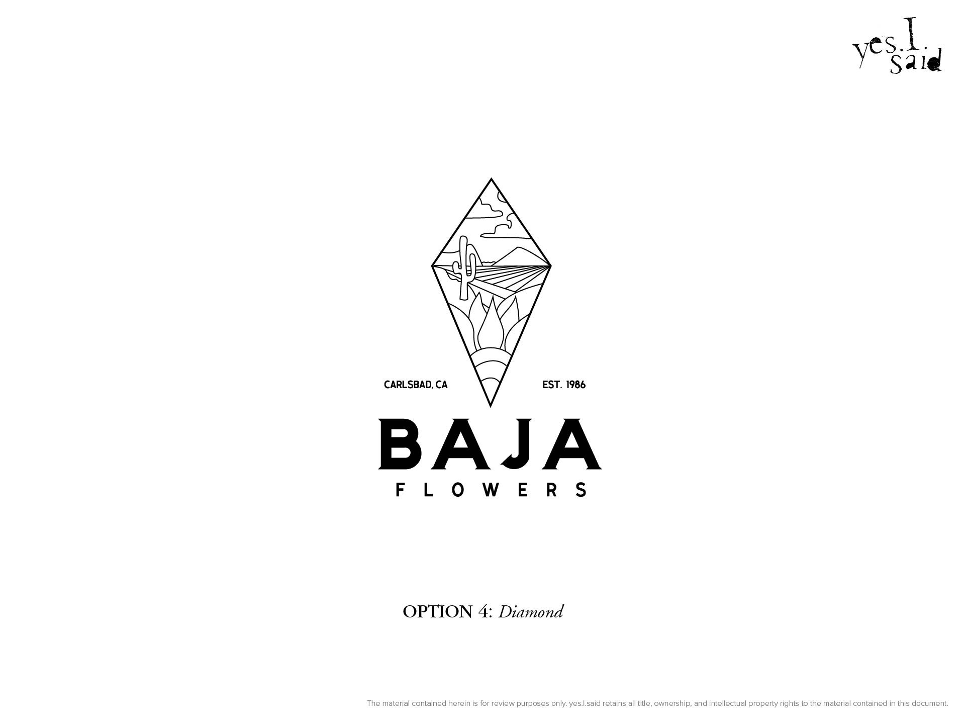Logo Design Case Study: Baja Flowers, Baja, CA | Dan Mohr | yes.I.said