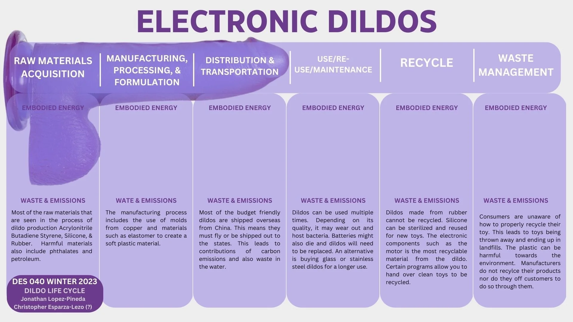 Electronic Dildo — Design Life-Cycle