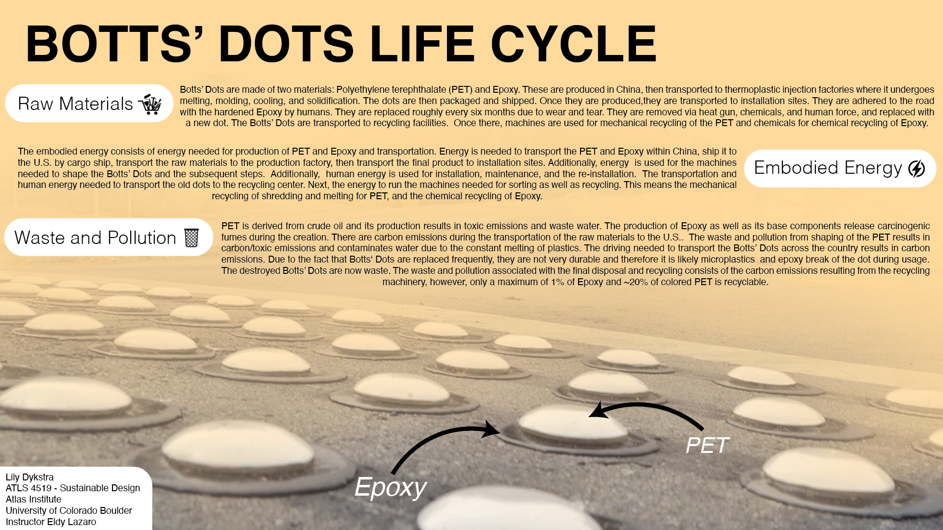 Botts' Dots — Design Life-Cycle