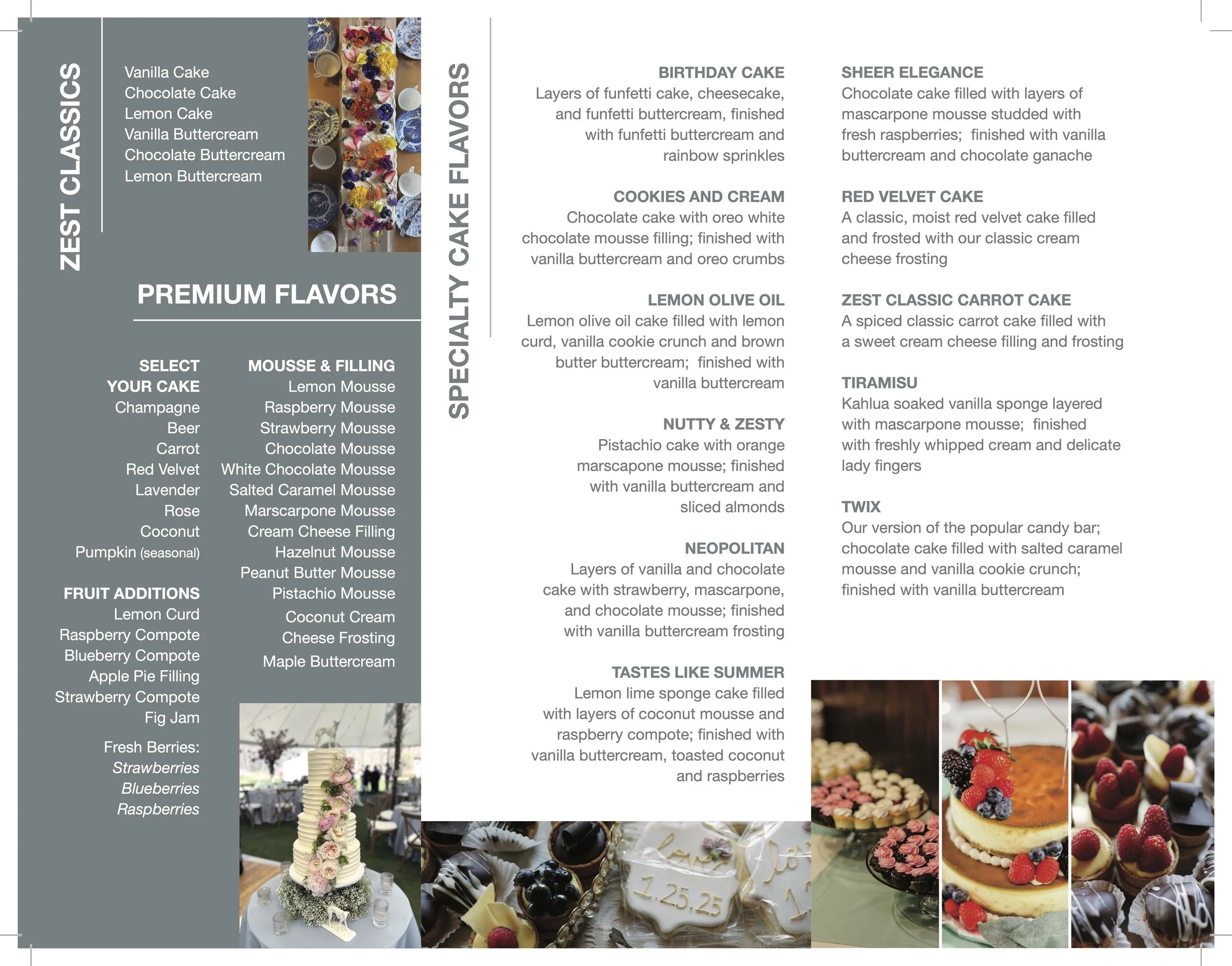 your big day — Zest Fresh Pastry