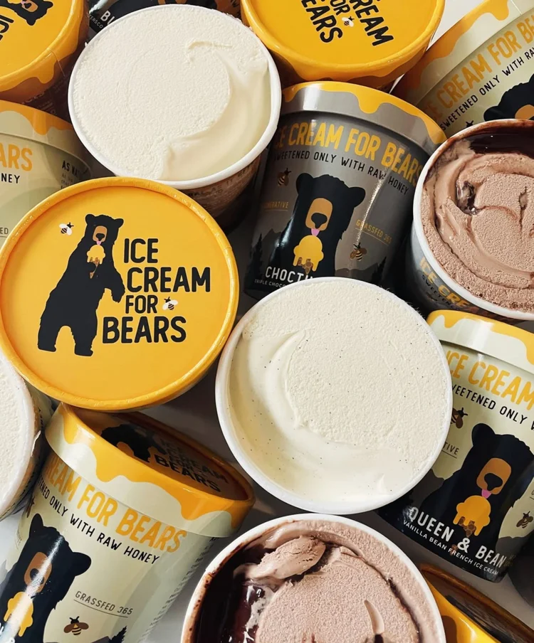 Ice Cream for Bears [honey sweetened ice cream] — Pass Health Foods