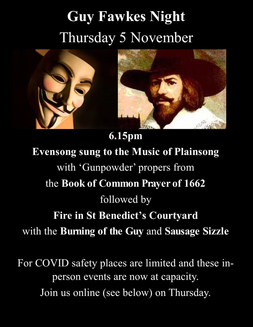 Guy Fawkes - 5 November — Saint John's in the Village