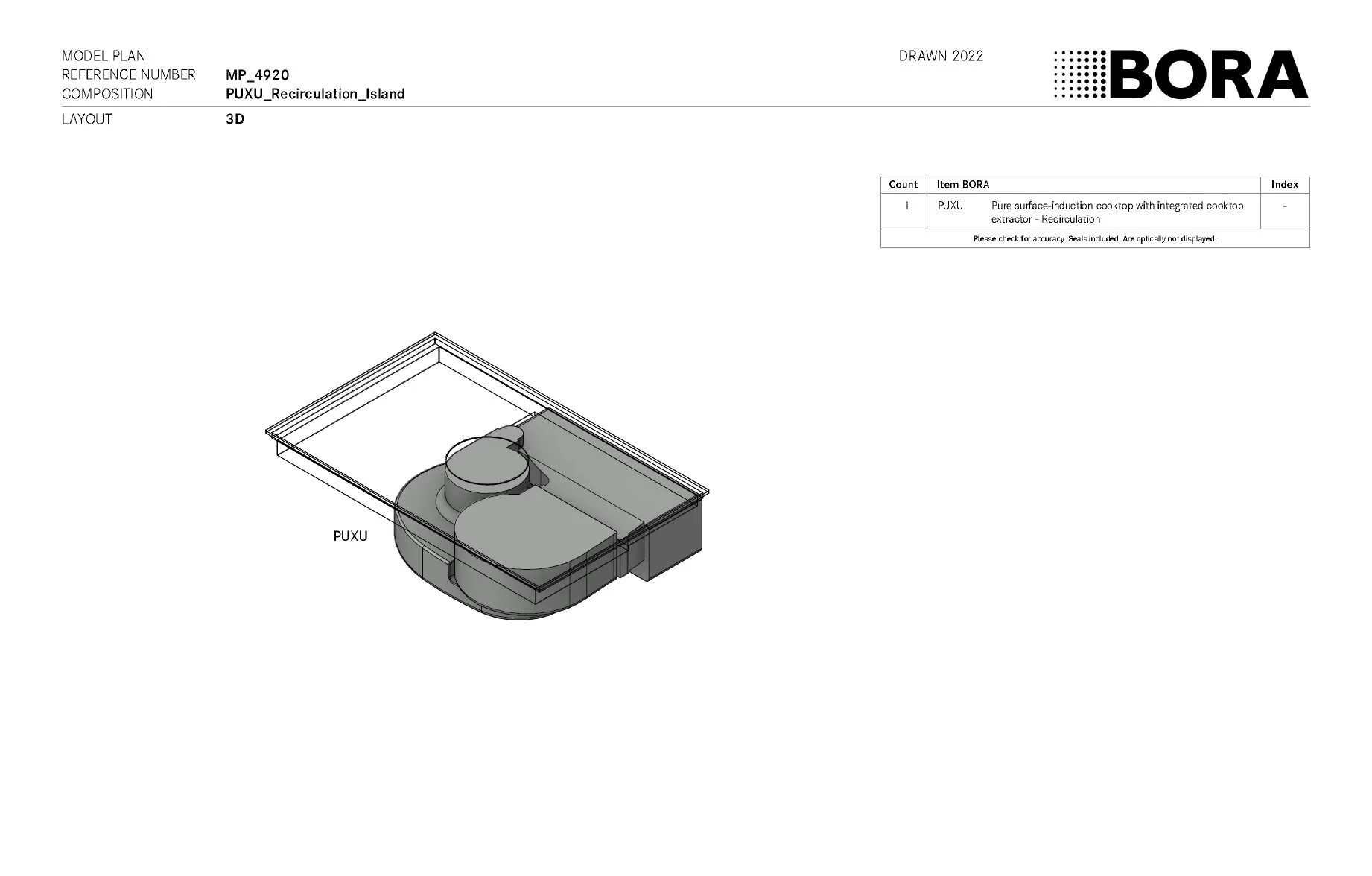 BORA XPURE Hob Ireland — Noel Dempsey Design