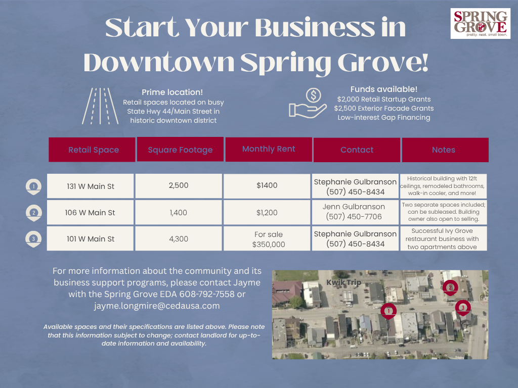 Commercial Rentals — Spring Grove, Minnesota