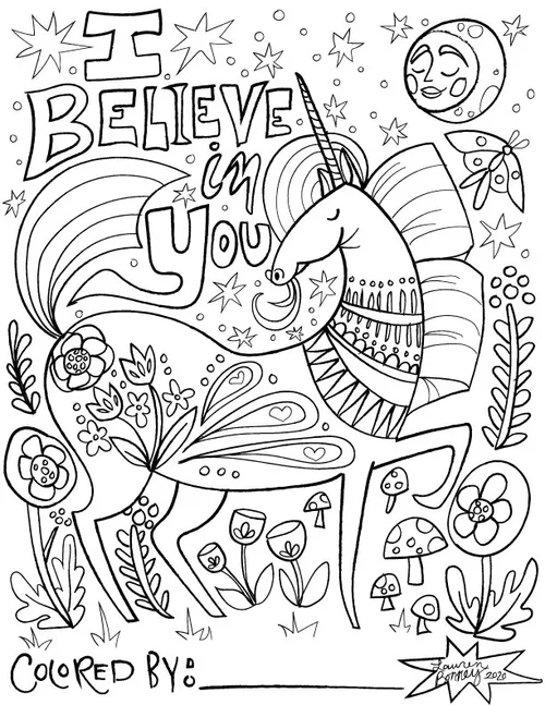 Coloring Pages — art by lauren bonney