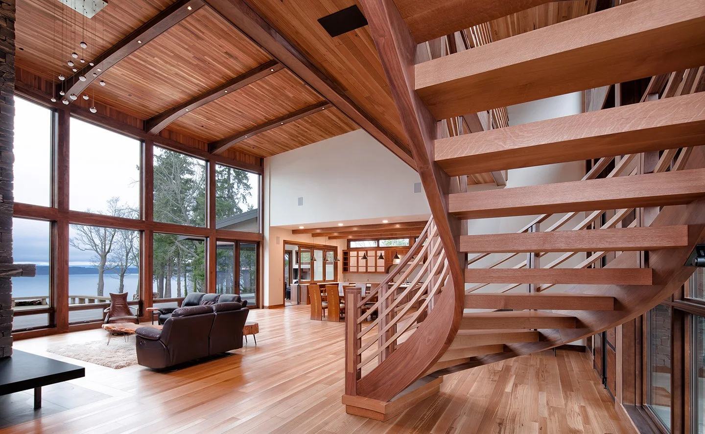 Custom Staircases | Stair Design | Curved Stairs by NK Woodworking in ...