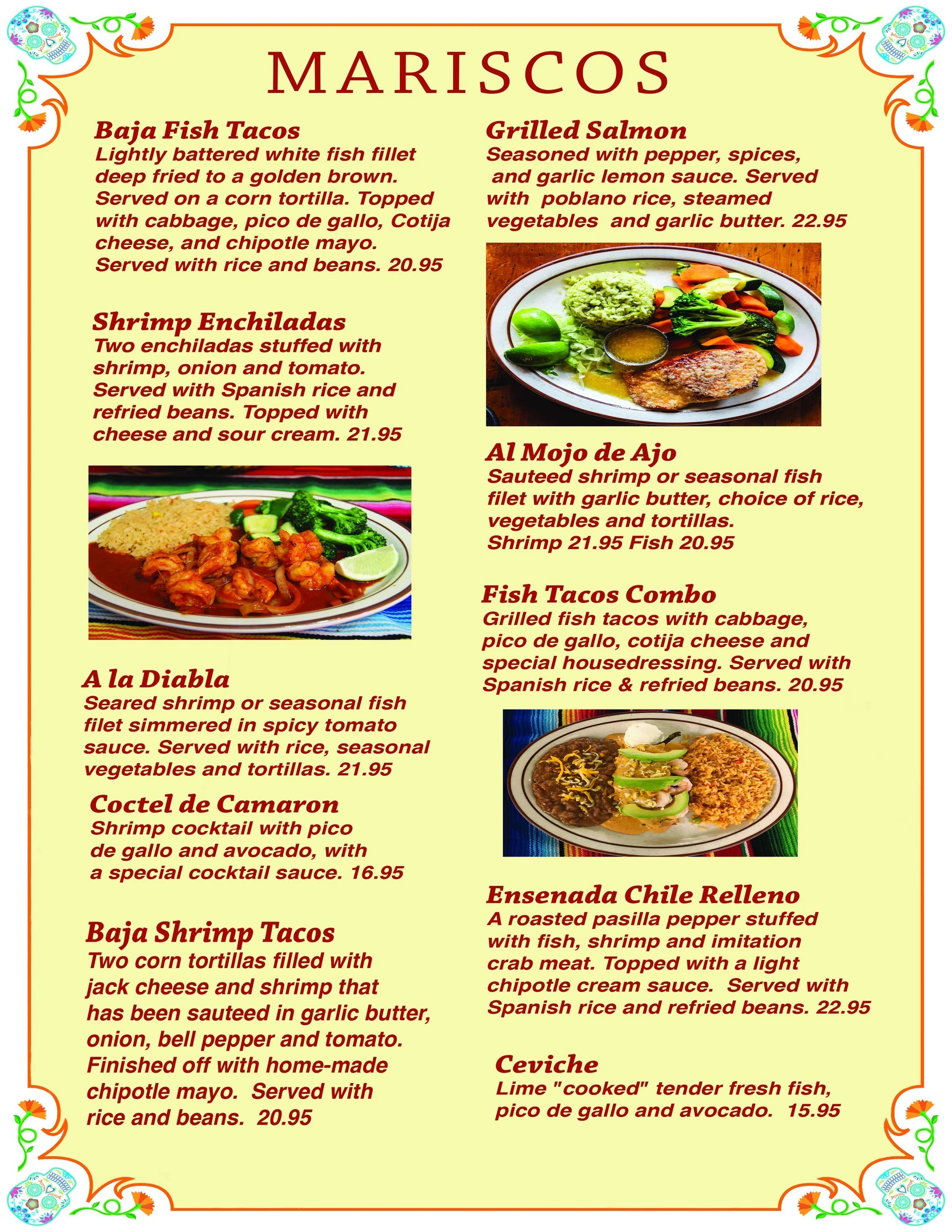 Try the real mexico with our authentic menu. — Villa Catrina Mexican ...