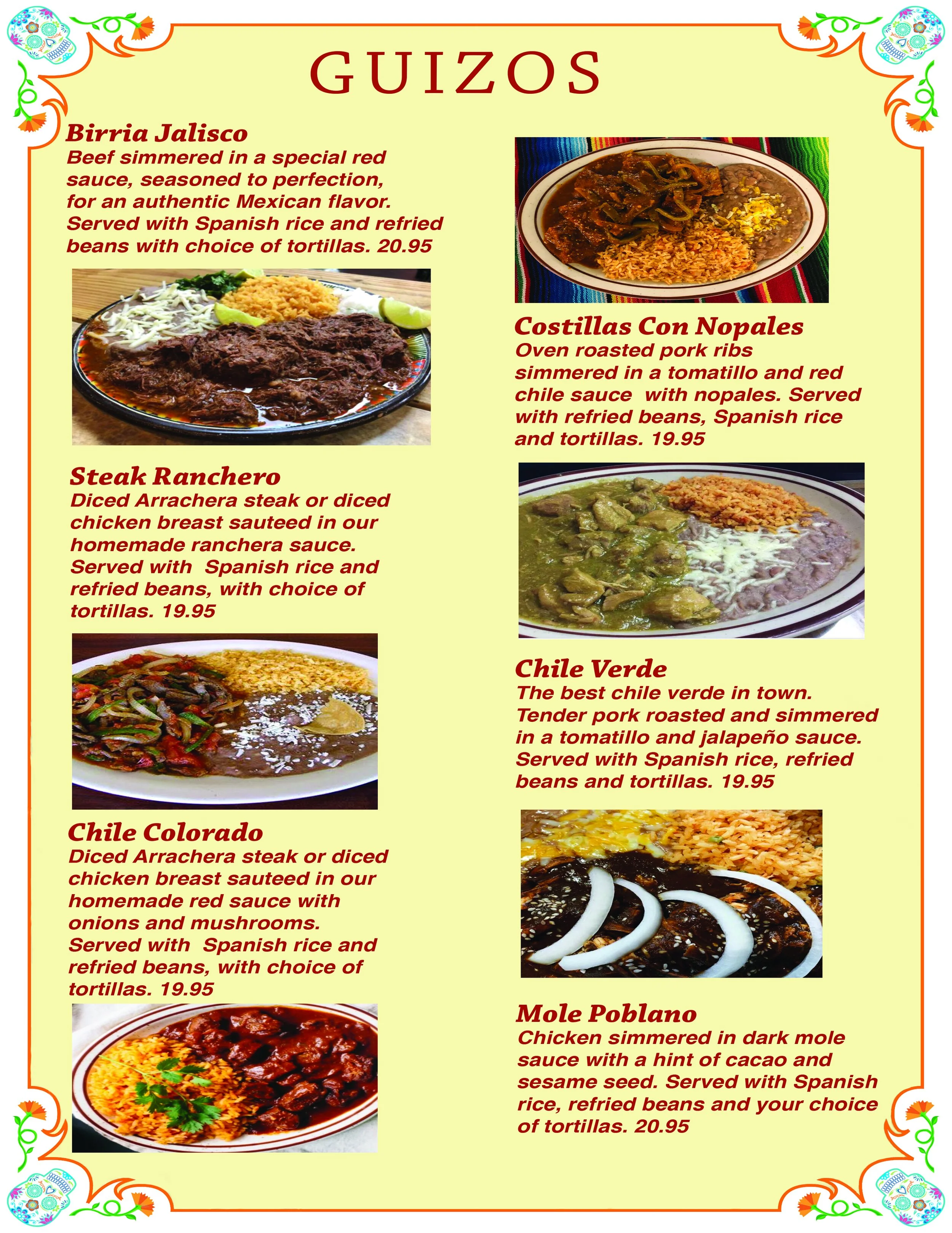 Try the real mexico with our authentic menu. — Villa Catrina Mexican ...