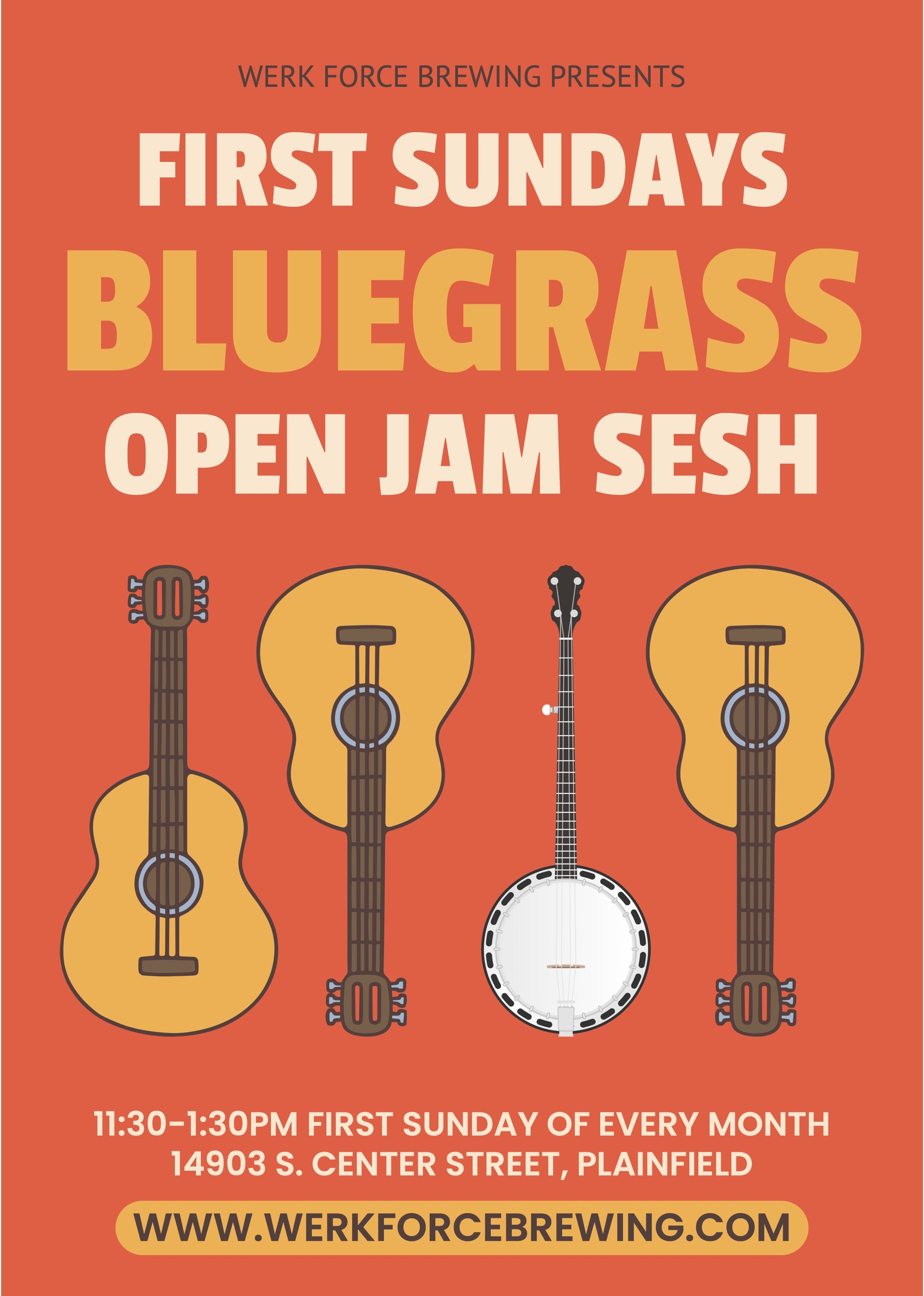 First Sundays Bluegrass Jam Sesh — Werk Force Brewing Co