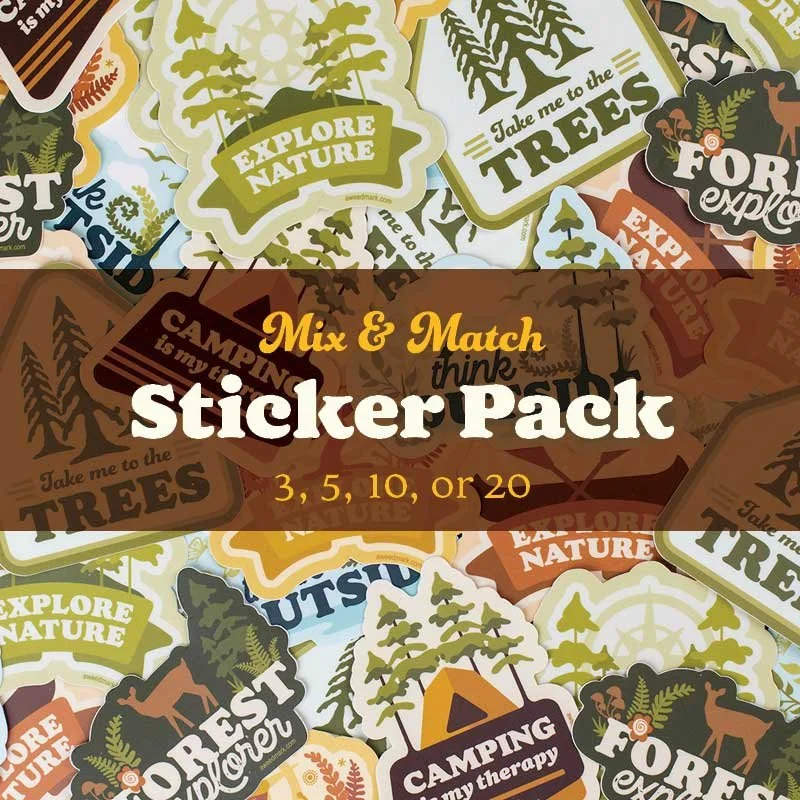 Shop — Nature-themed stickers, cards, pins, & patches.