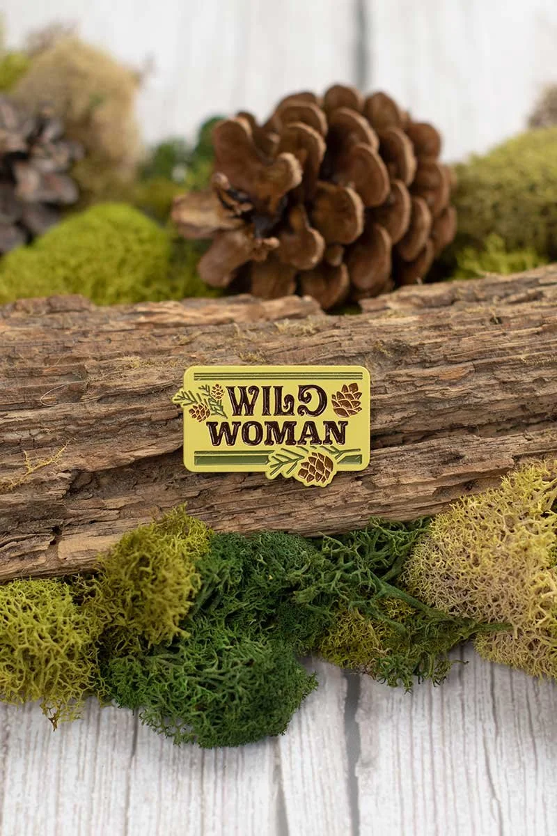 Mountain Bike Badge Sticker — Feel-good stickers, cards, & pins