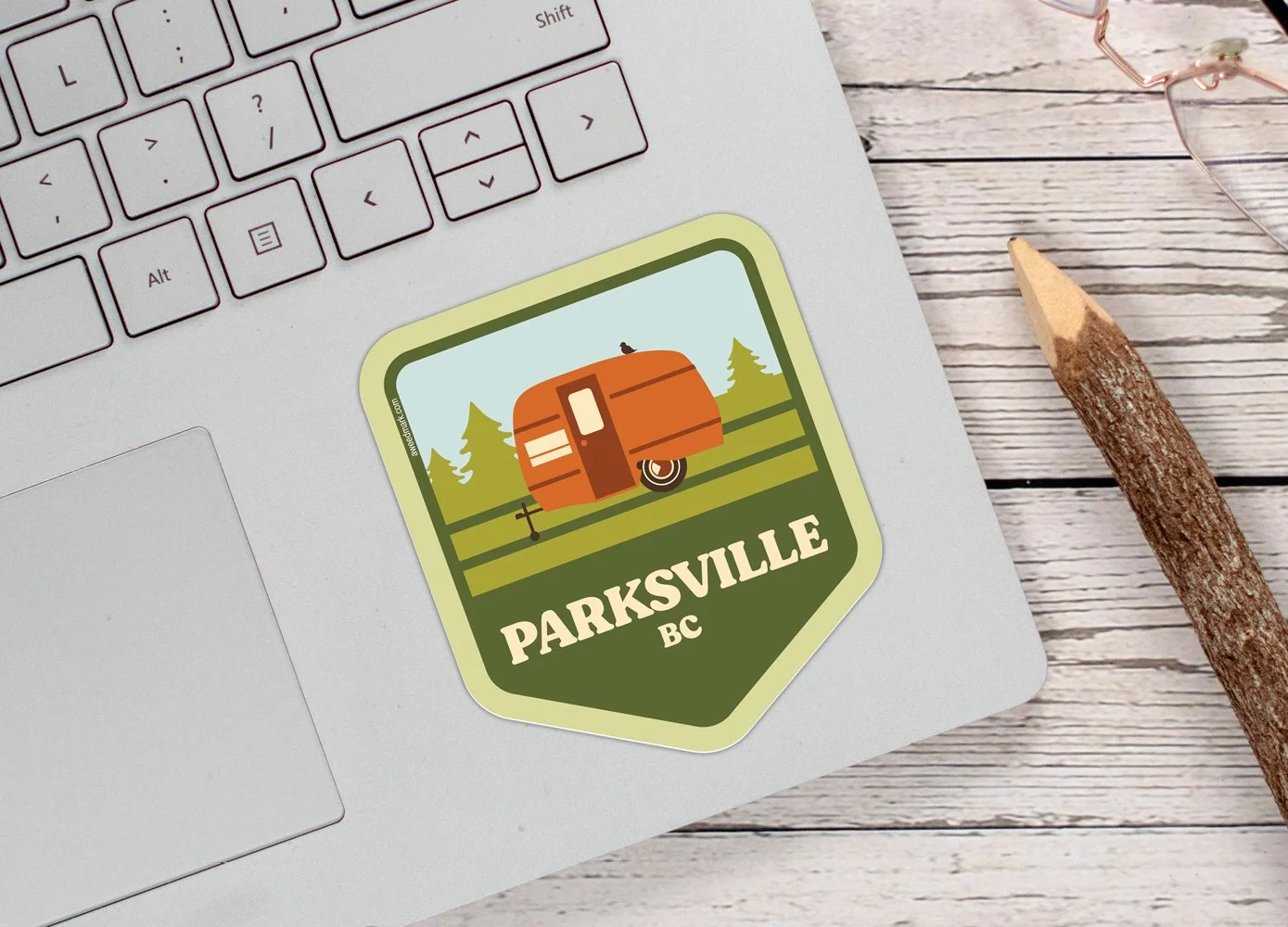 Name drop stickers help your shop stand out