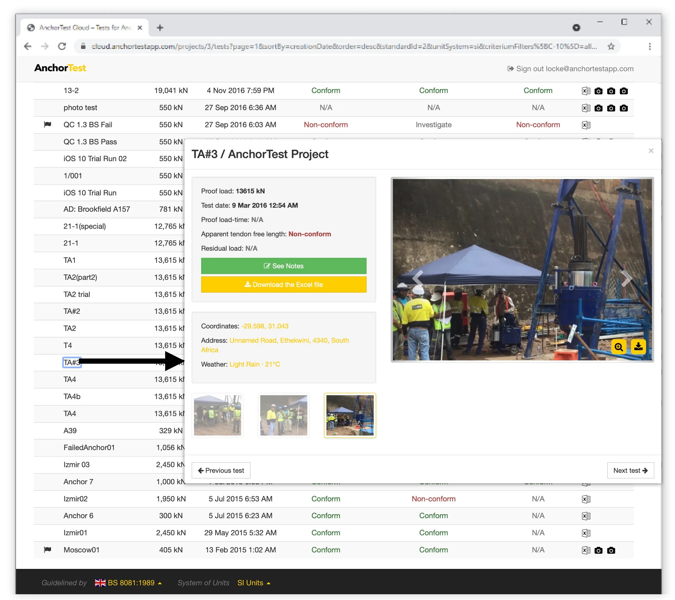 AnchorTest – Applying Digitalisation Techniques for Grouted Anchor Testing