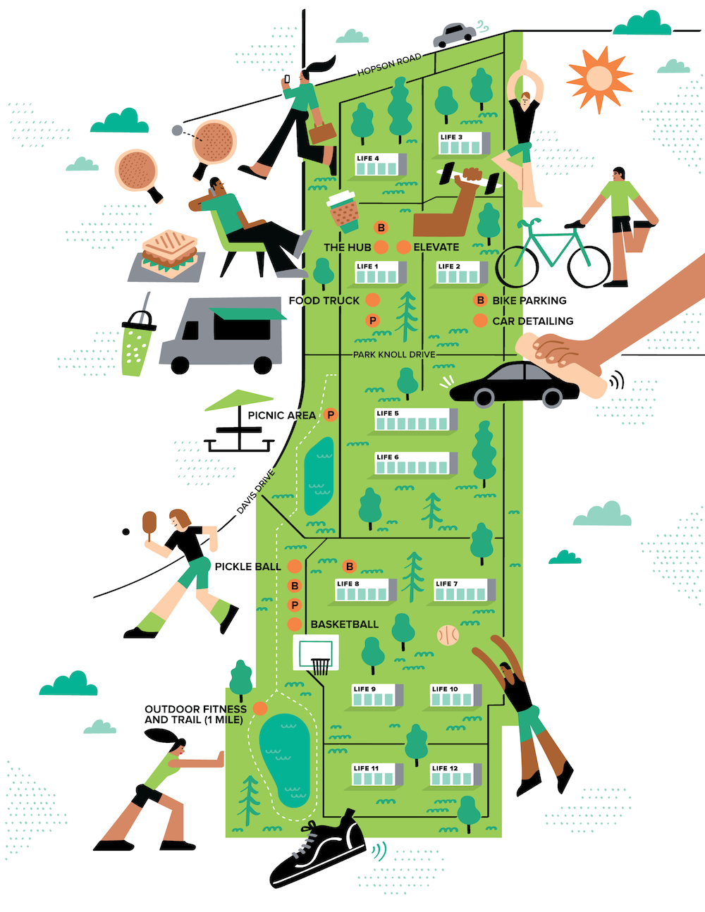 Ithaca College Campus Map