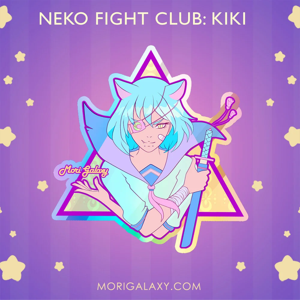 Neko Fight Club Stickers! — Mori Galaxy