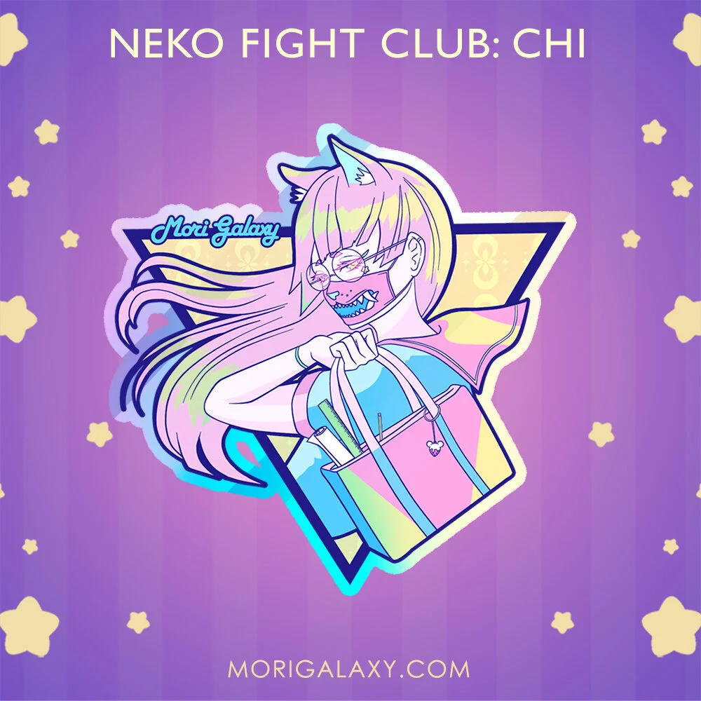 Neko Fight Club Stickers! — Mori Galaxy