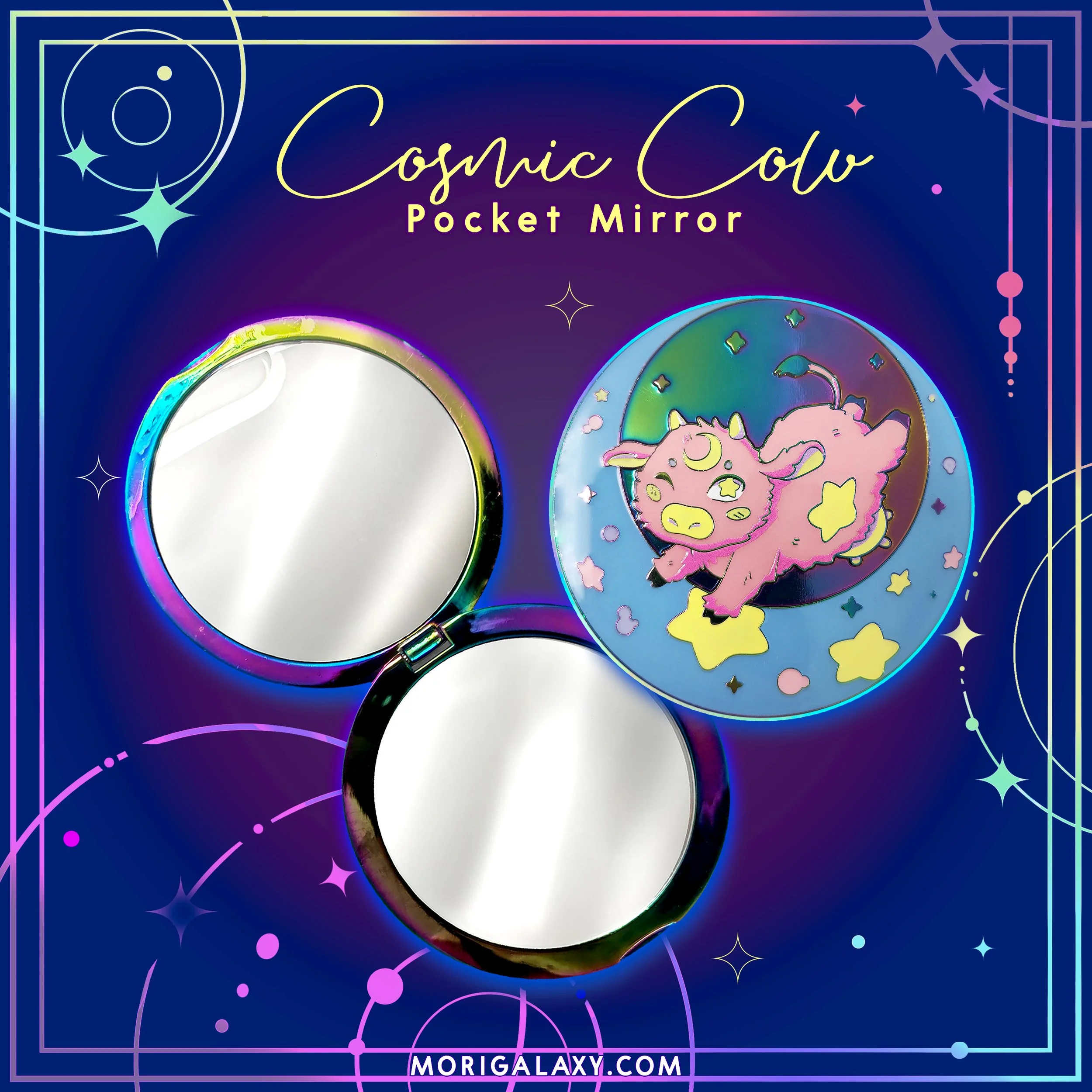Zodiac: Cow Pocket Mirror GITD — Mori Galaxy