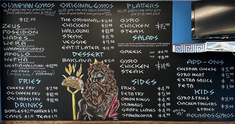 OLYMPOS GYROS -Olympos Gyros Menu | Authentic Greek Cuisine & Catering ...