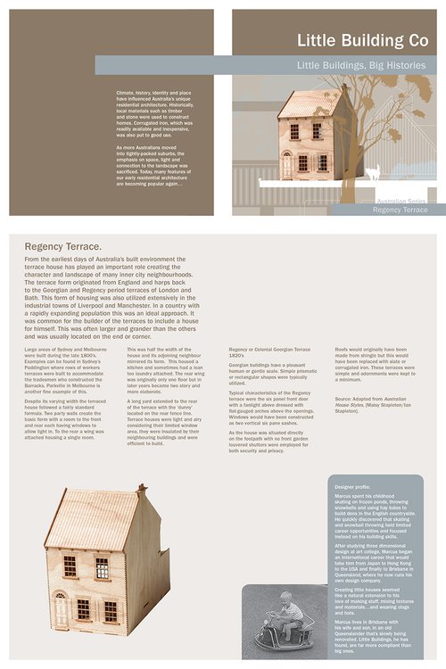 Architectural Model Kit Regency Terrace — Little Building Co