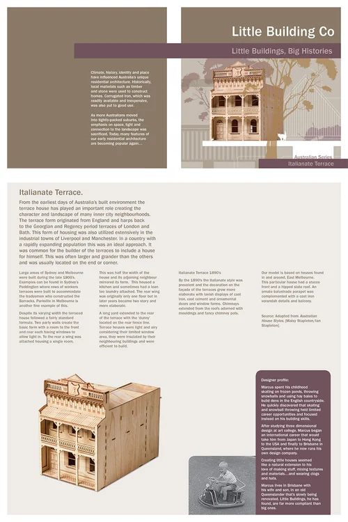 Architectural Model Kit Richmond Terrace — Little Building Co