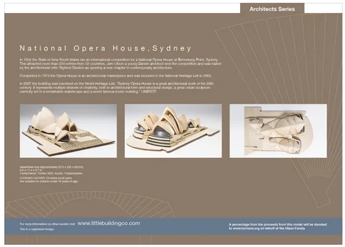 Architectural Model Kit Sydney Opera House — Little Building Co