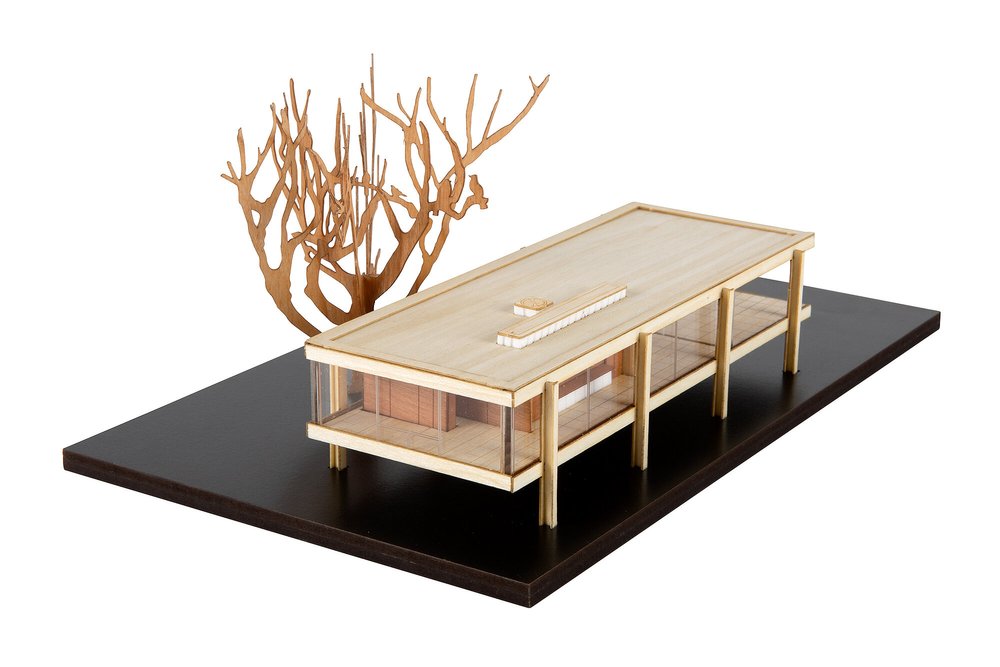 Architectural Model Kit Farnsworth House Plano USA — Little Building Co