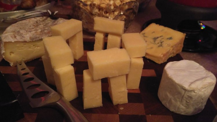 A "1980s movies" themed buffet table.