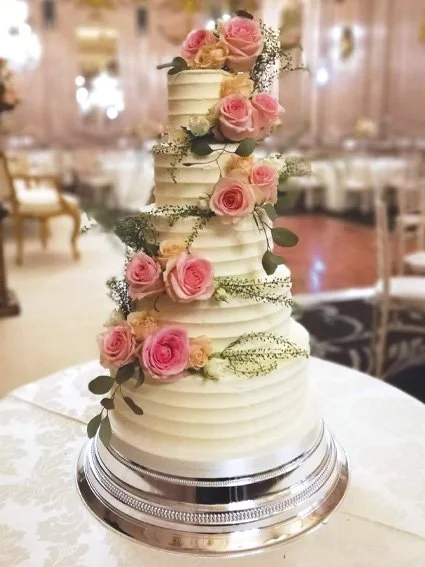 Elevate your wedding cake order with a beautiful stand