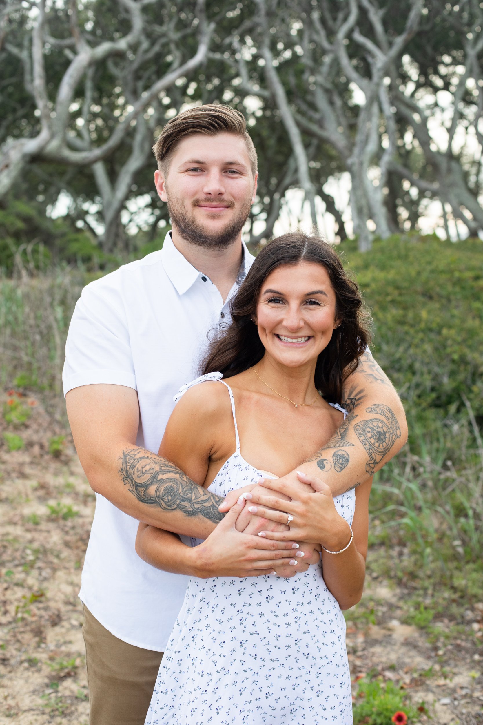 Kailey + Brett- Engagement Photo Session at Fort Fisher, NC — Brittany ...