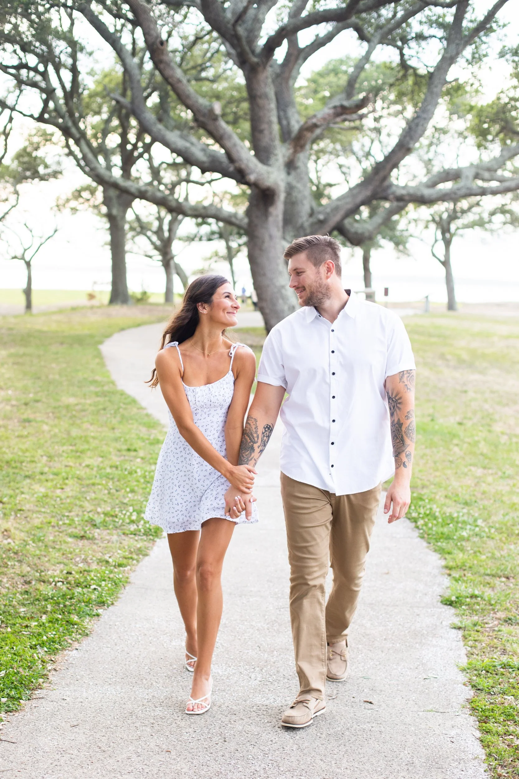 Kailey + Brett- Engagement Photo Session at Fort Fisher, NC — Brittany ...