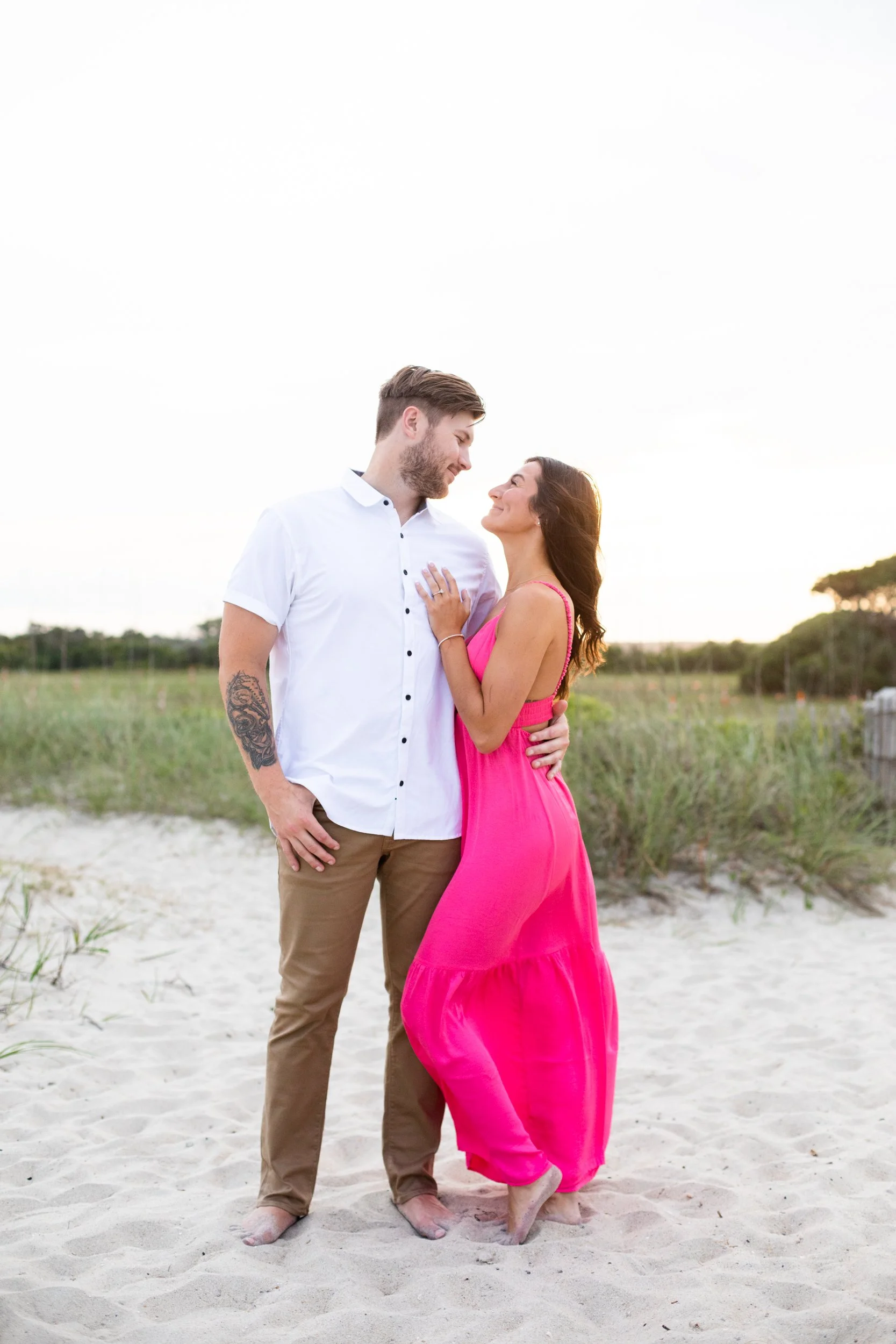 Kailey + Brett- Engagement Photo Session at Fort Fisher, NC — Brittany ...