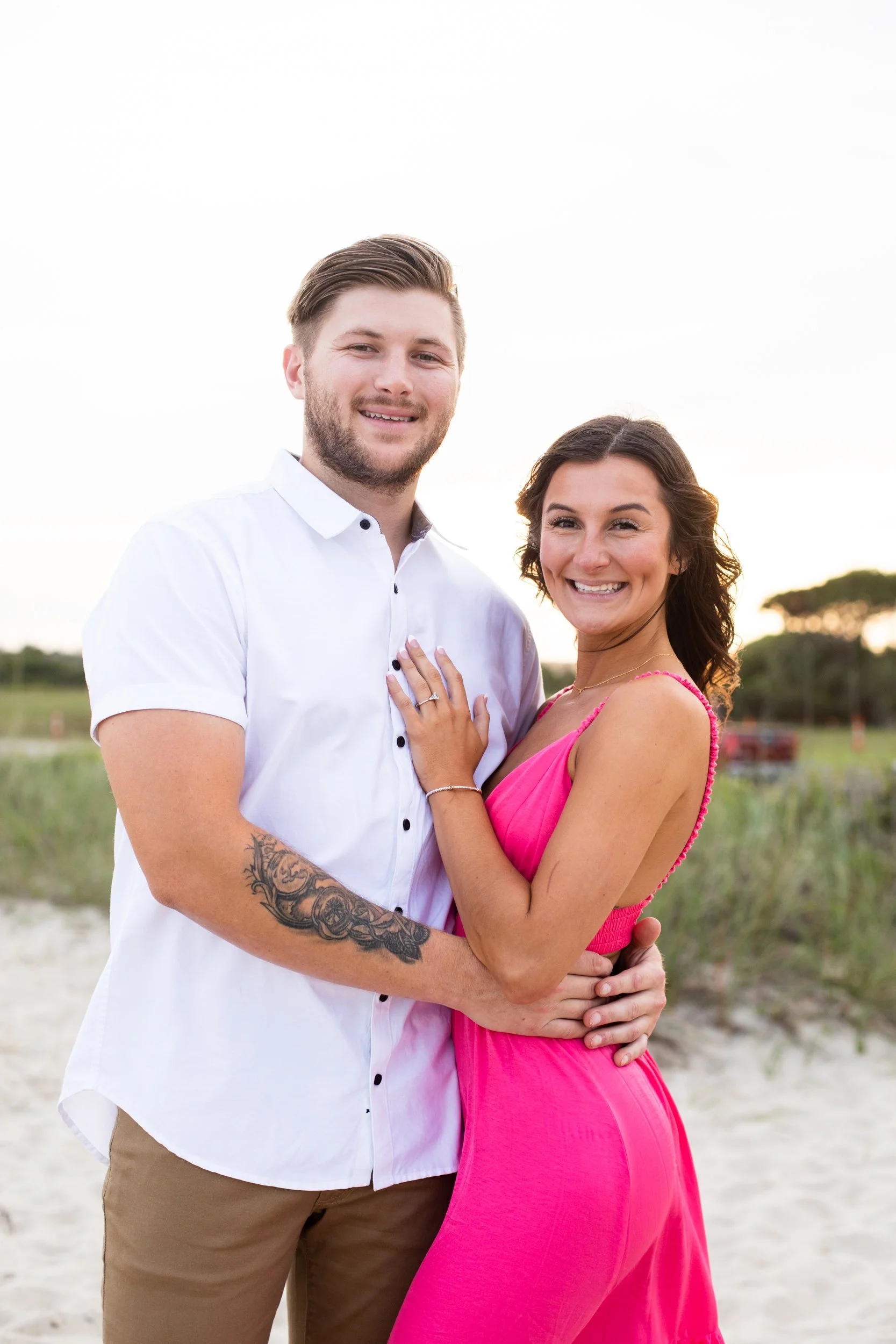 Kailey + Brett- Engagement Photo Session at Fort Fisher, NC — Brittany ...