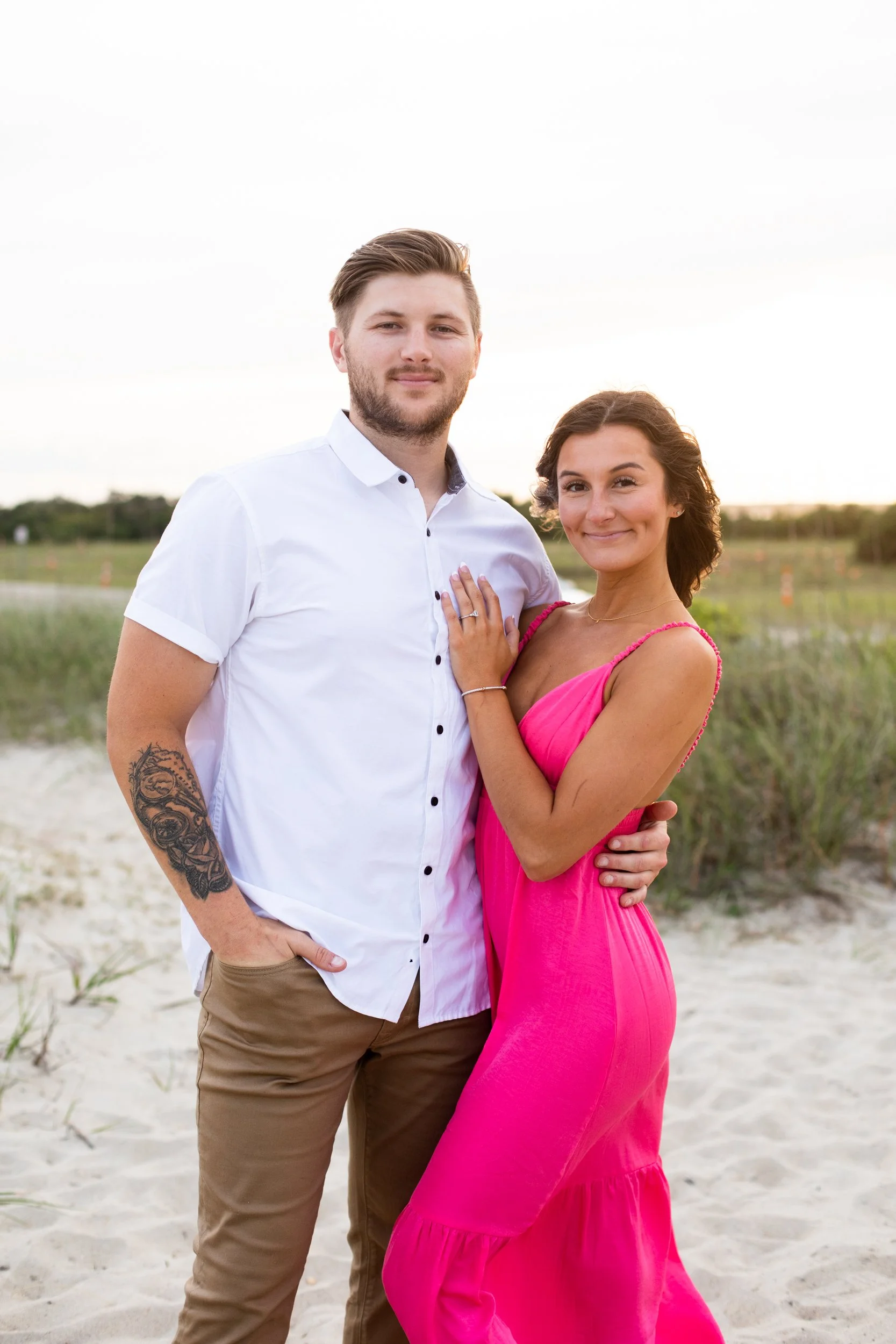 Kailey + Brett- Engagement Photo Session at Fort Fisher, NC — Brittany ...