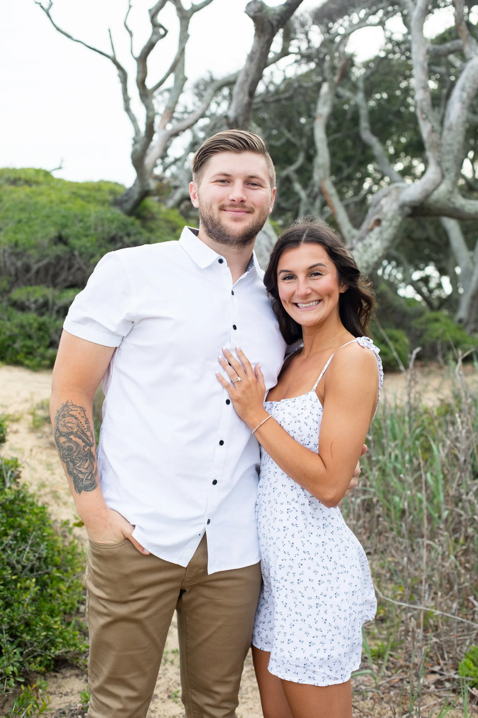 Kailey + Brett- Engagement Photo Session at Fort Fisher, NC — Brittany ...