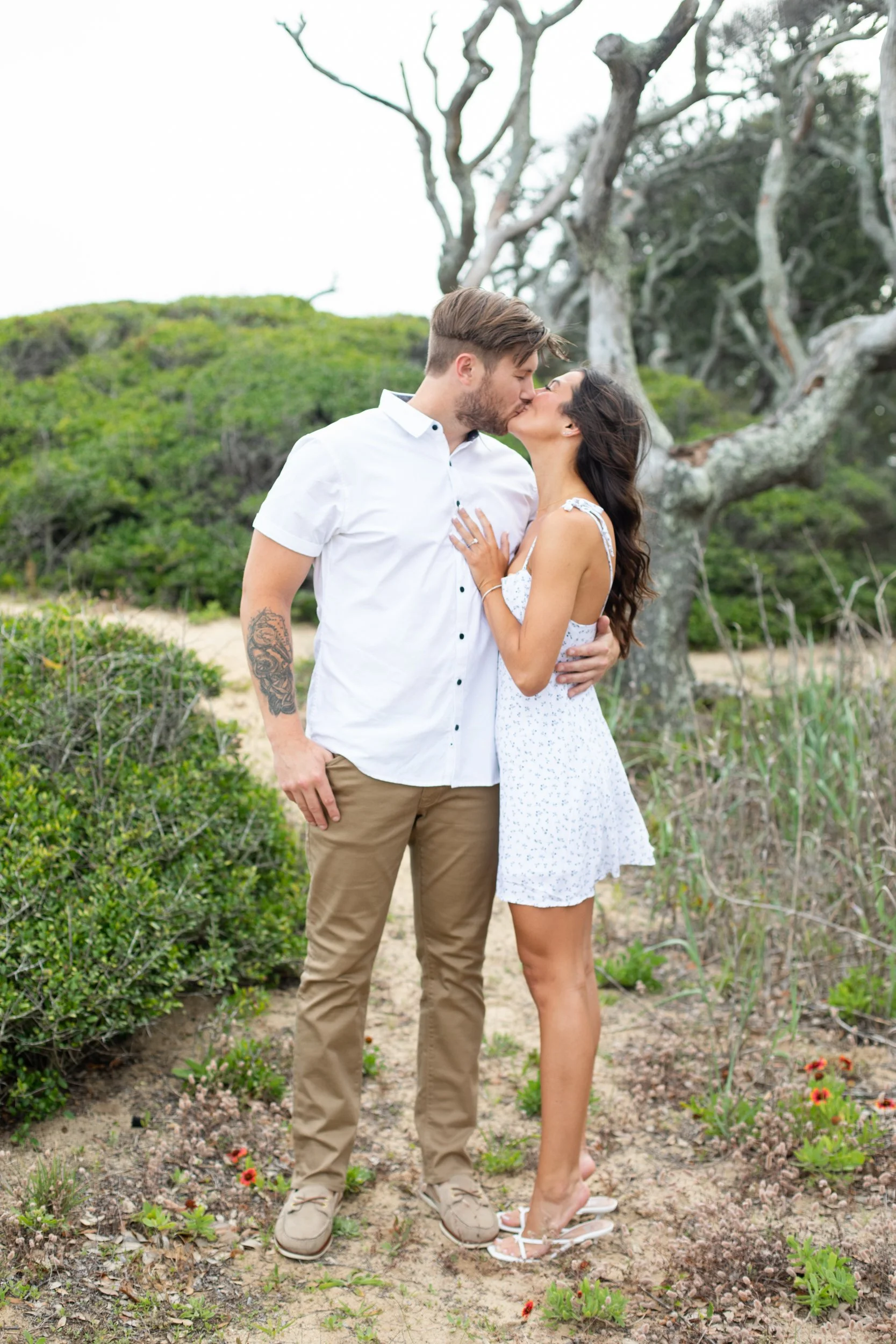 Kailey + Brett- Engagement Photo Session at Fort Fisher, NC — Brittany ...