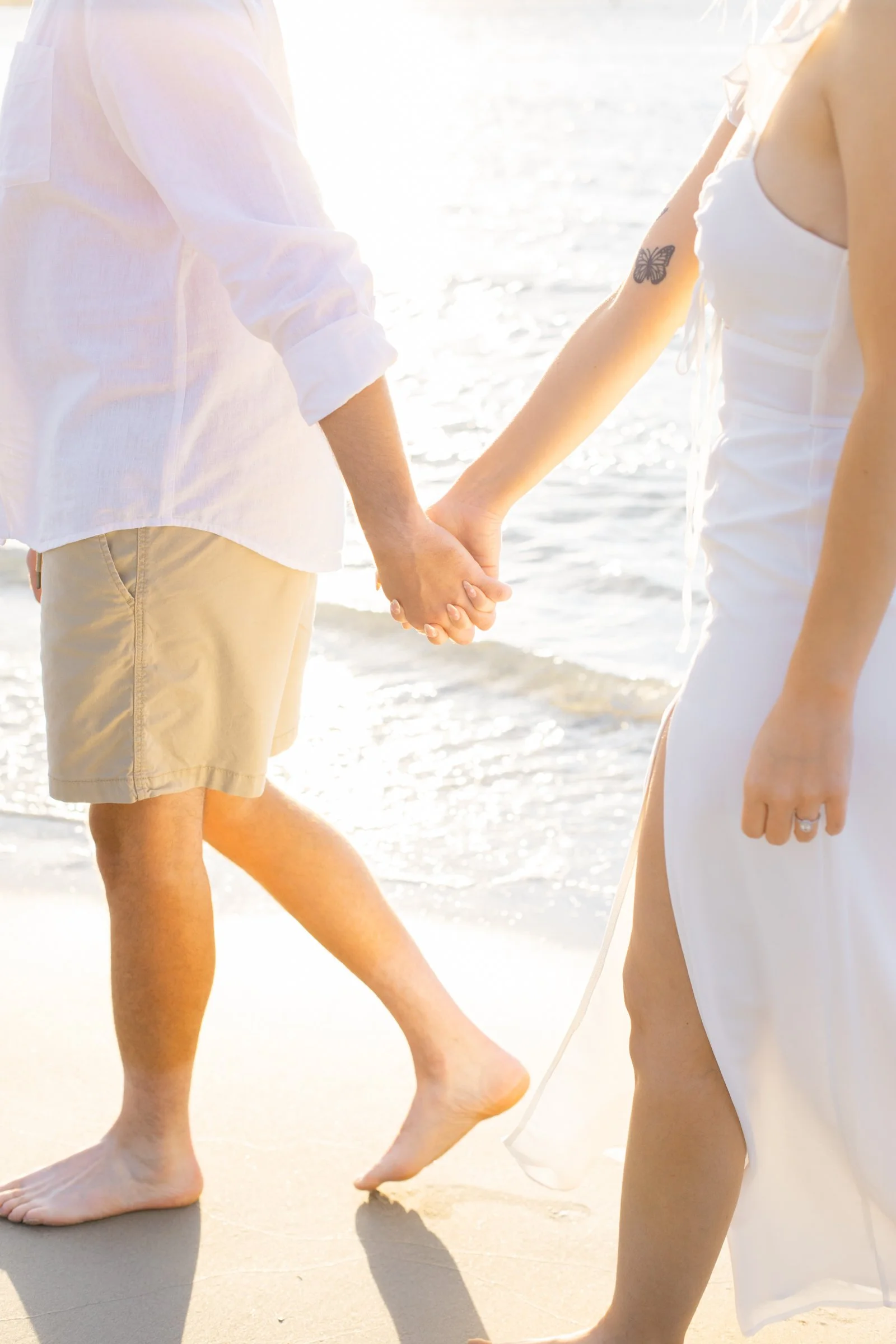 Golden Hour Engagement Session at Wrightsville Beach — Brittany ...