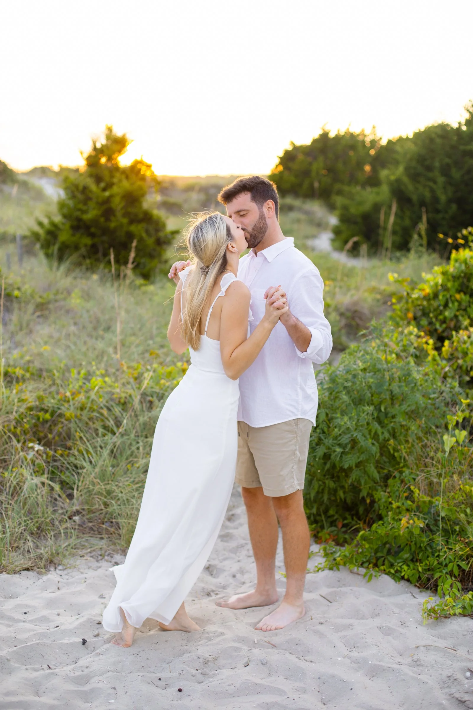 Golden Hour Engagement Session at Wrightsville Beach — Brittany ...