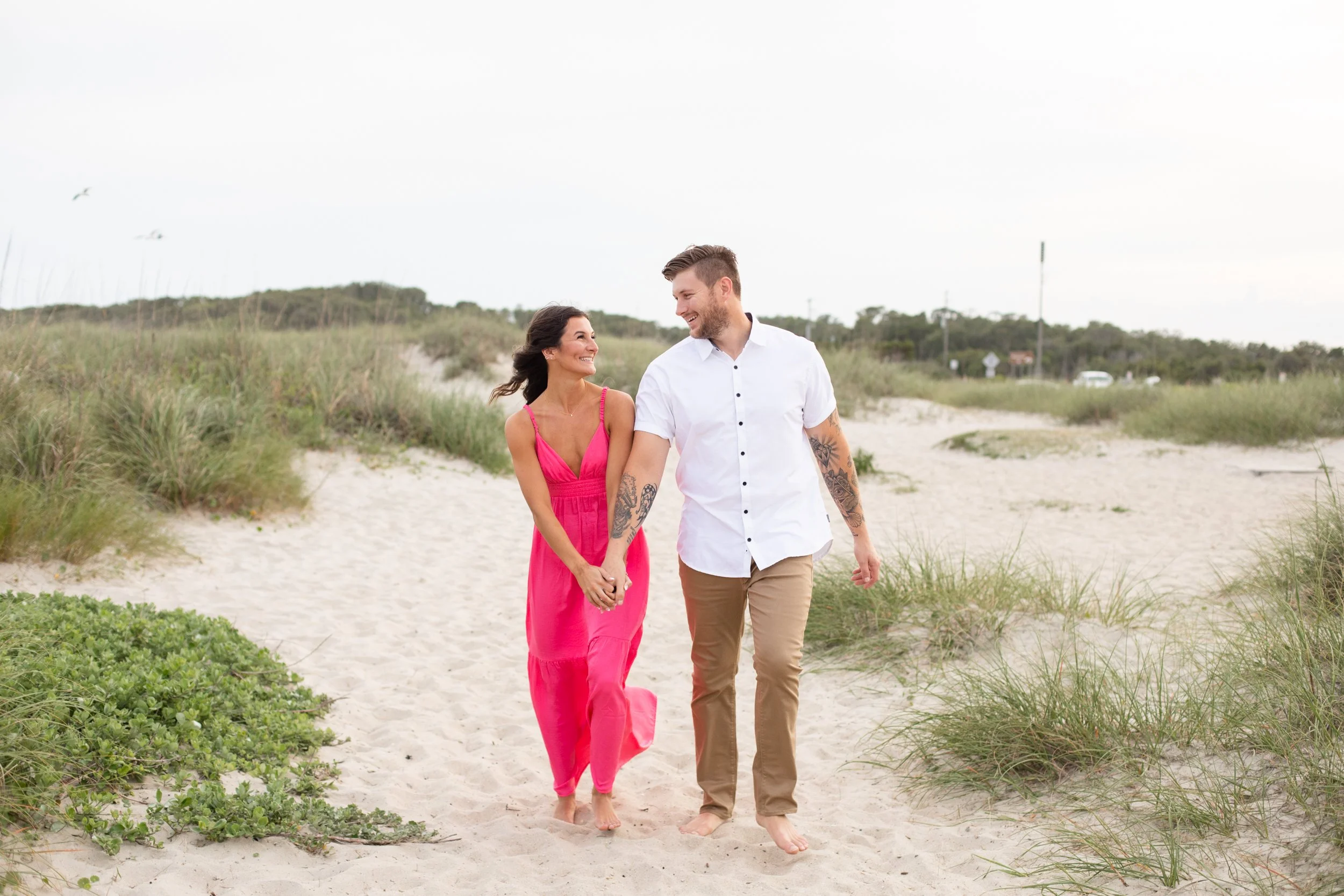 Kailey + Brett- Engagement Photo Session at Fort Fisher, NC — Brittany ...