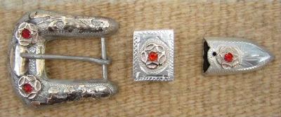 Item #898Z- Men's Vintage 3pc Stamped Sterling Silver Ranger Buckle Set ...