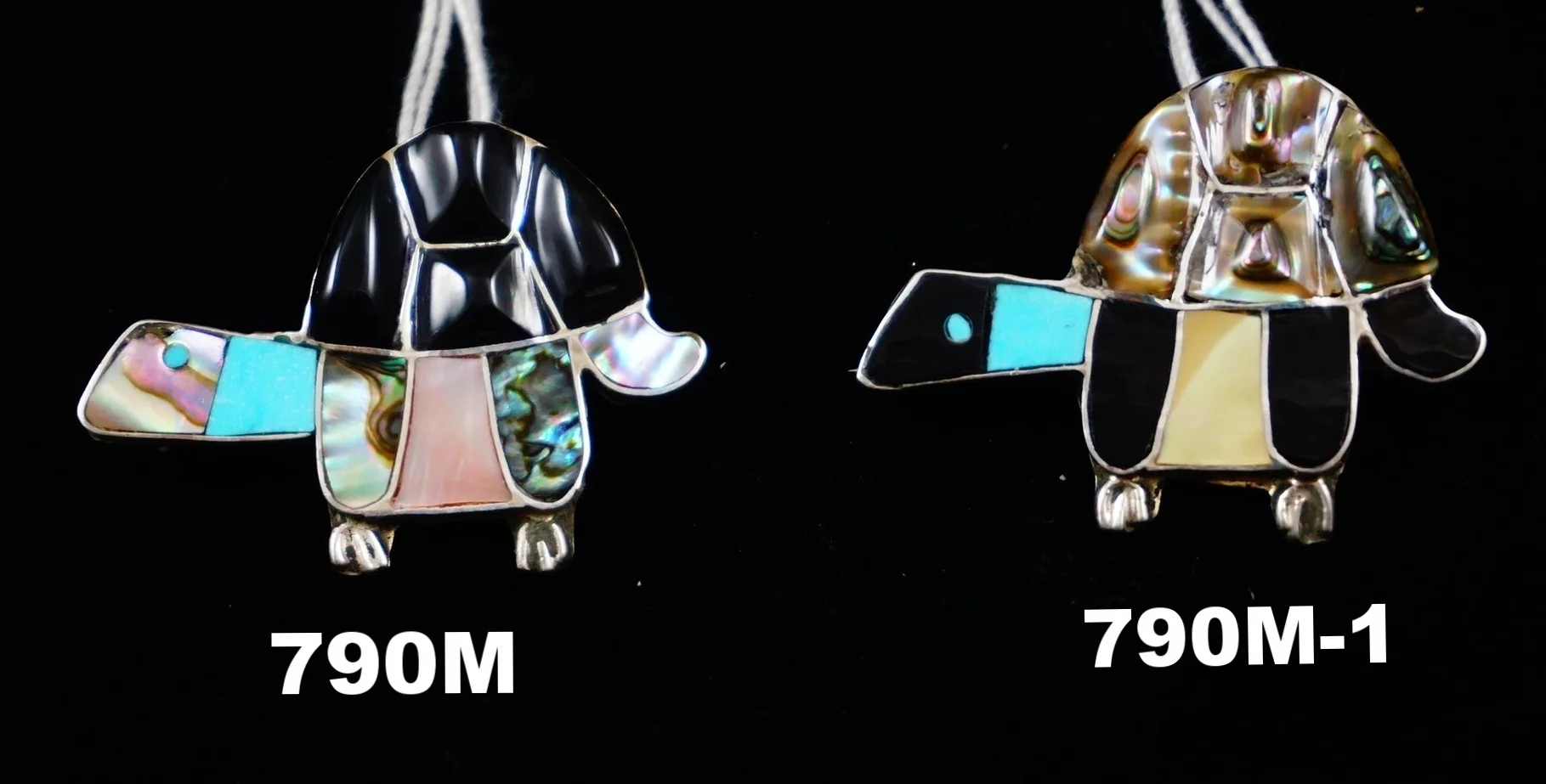 Item #790M- Zuni Multi Color Stone Inlay Turtle Pin/Pendants by E.Gia ...
